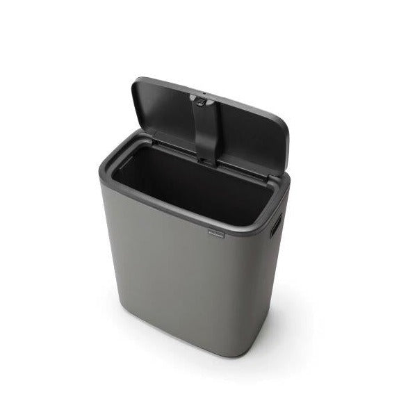 Brabantia Kitchen Touch Bin 60L | Mineral Concrete Grey – Go Eco Store