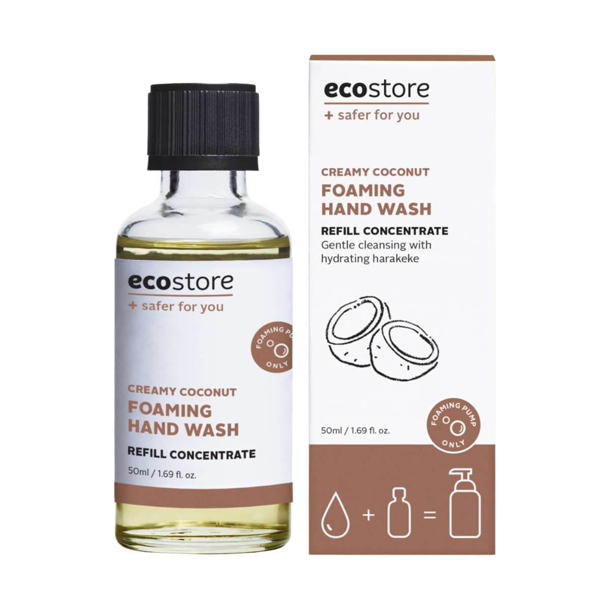 ecostore Handwash Foaming Concentrate Coconut Refill (50ml) – Go Eco Store