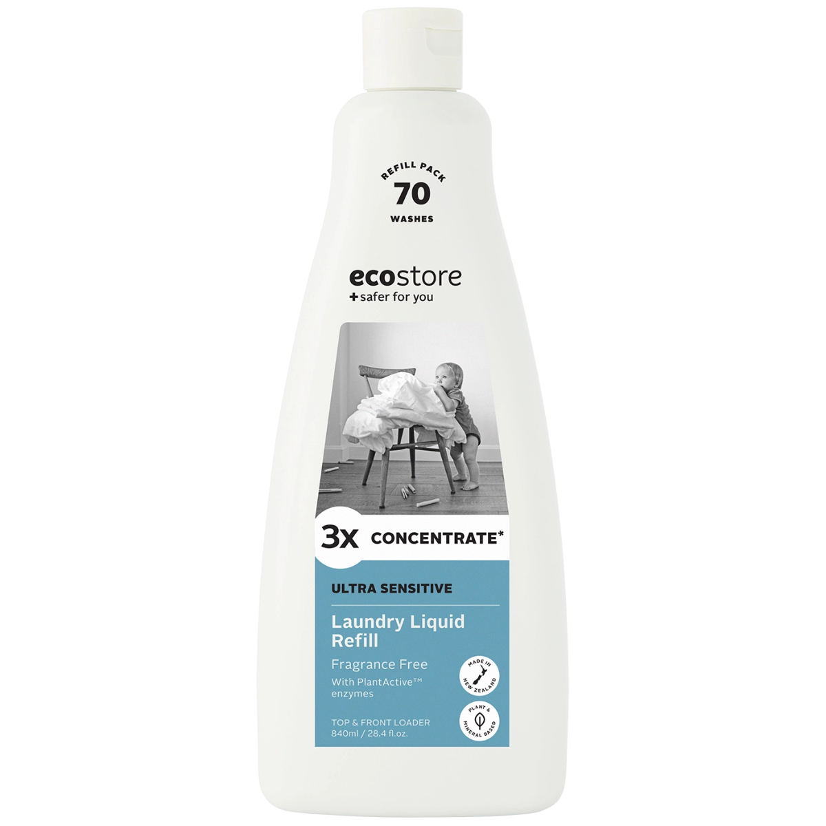 ecostore Laundry Liquid Ultra-Sensitive 3X Concentrate (840ml) – Go Eco ...
