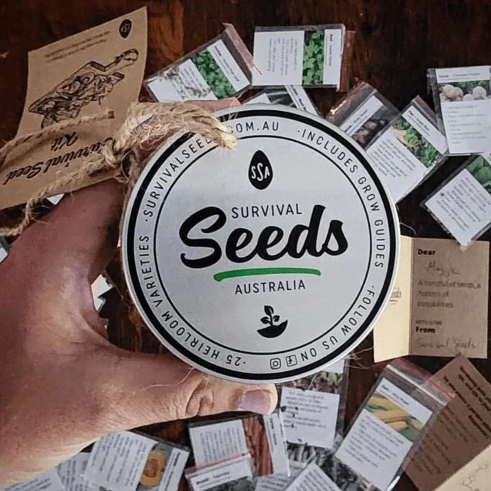 Heirloom Seeds - Survival Seed Tin | 25 Varieties – Go Eco Store