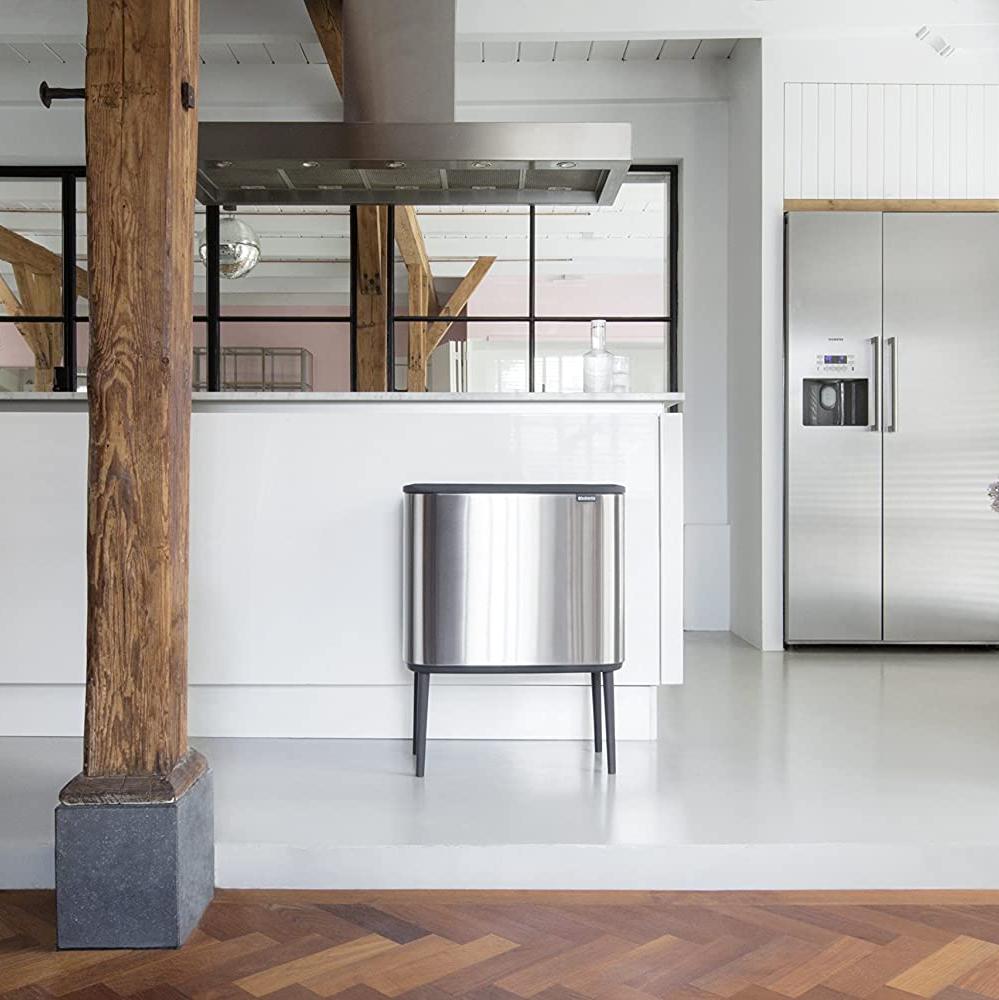 Brabantia Kitchen Touch Bin HI 11/23L | Fingerprint Proof Matt Steel ...