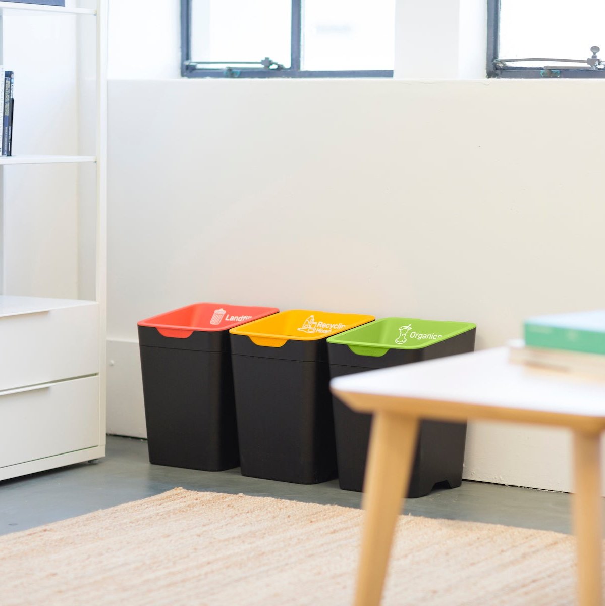 Method Office Recycling Bin 20L | Yellow Mixed Recycling – Go Eco Store